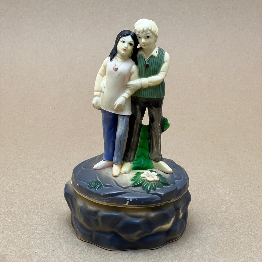 Vintage Theme From Love Story Revolving Wind up Music Box, Music From ...