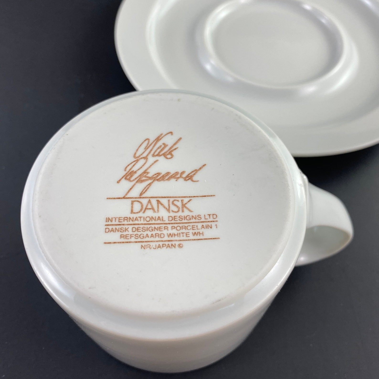 Niels Refsgaard White by Dansk Cup and Saucer Dansk Bistro | Etsy