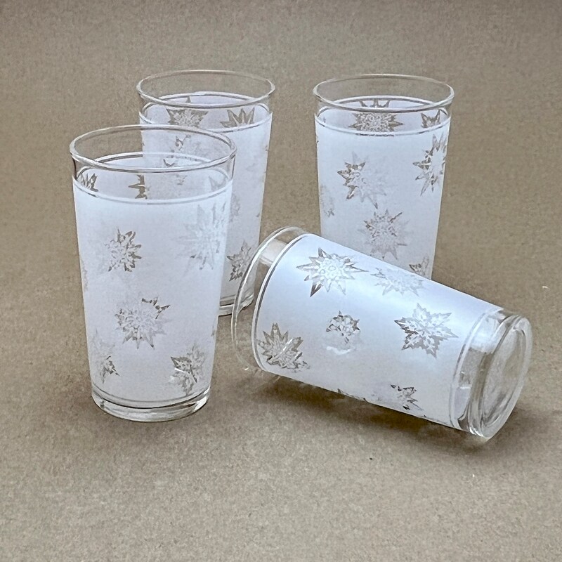 Snowflake Glassware - Etsy