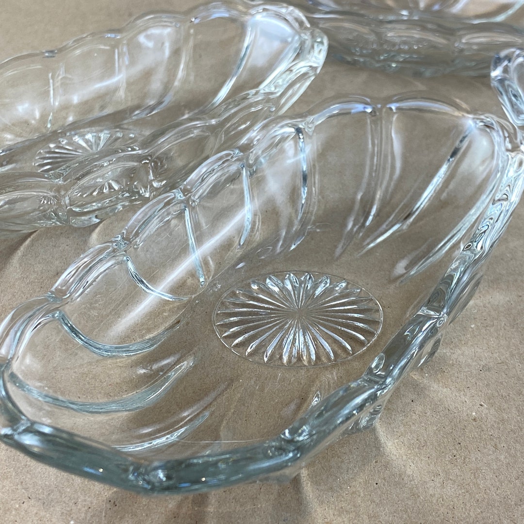 Vintage Clear Glass Banana Split Dish, Vintage Banana Split Boat ...