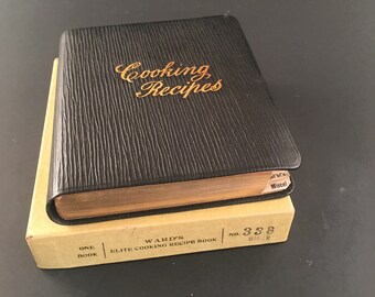 Leather recipe book | Etsy