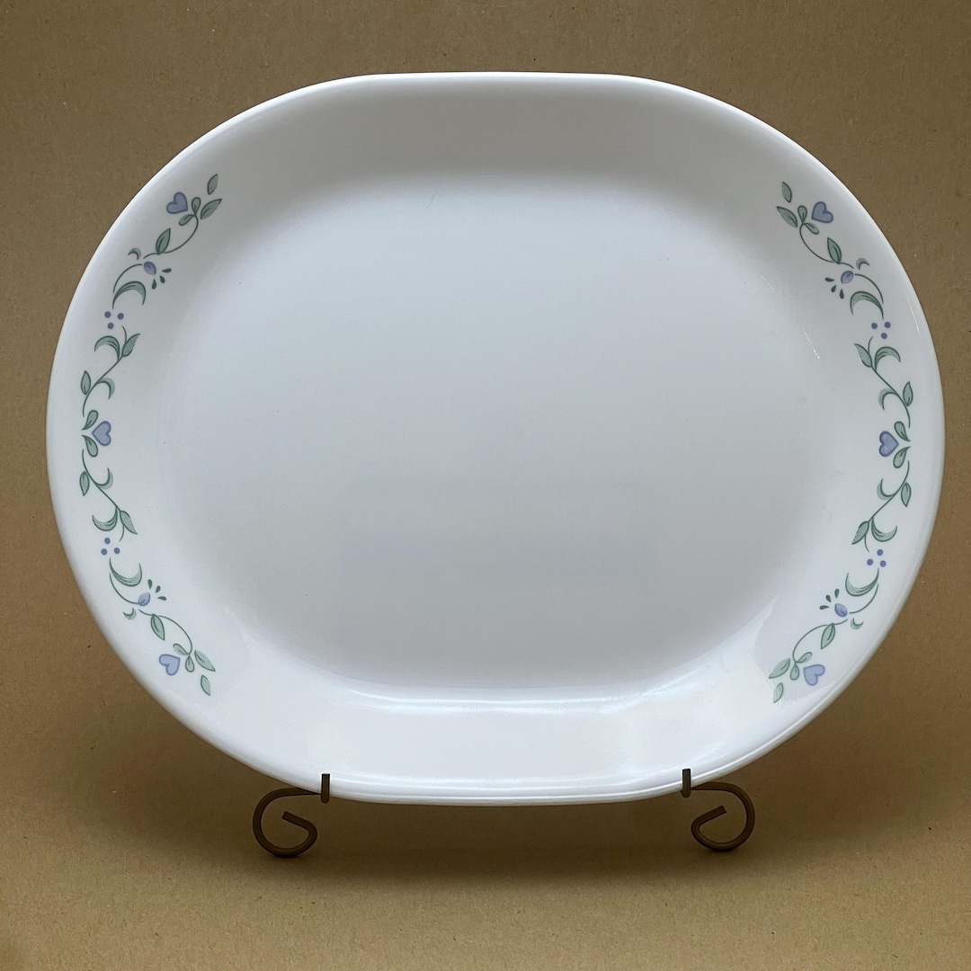 Corelle Country Cottage Platter, Corelle Corning Lavender Blue Hearts ...