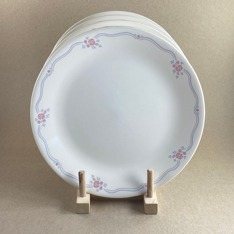 Set of 4 Corelle English Breakfast Dinner Plate Corelle Pink | Etsy