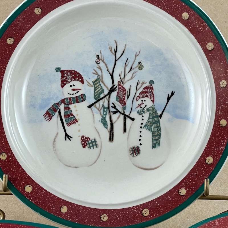 Snowman Plate - Etsy