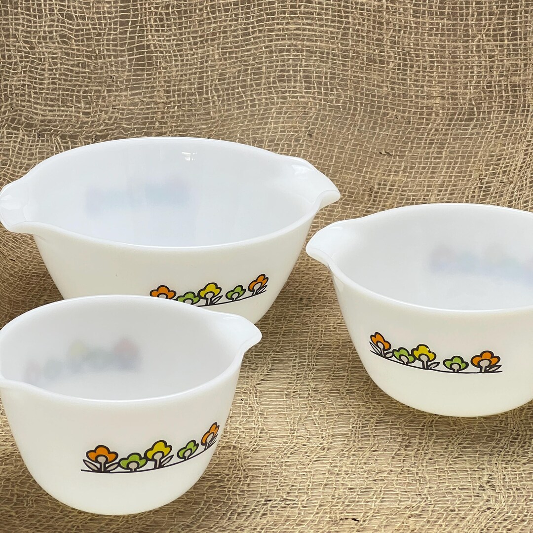 Set of 3 Summerfield Mixing Bowls by Fire King Anchor Hocking ...
