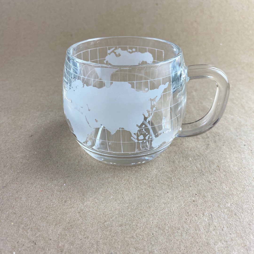 Nescafe World Globe Coffee Mug, Nescafe Coffee World Globe Glass Mug ...