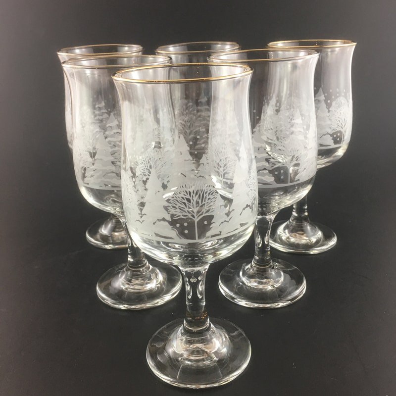 Snowflake Glassware - Etsy