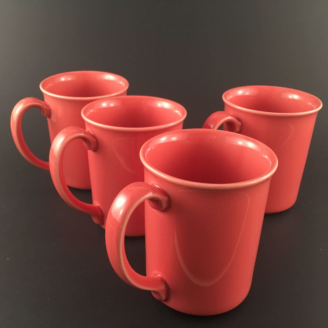 Vintage Corning Prego Terra Cotta Mugs - Set of 4 - Etsy