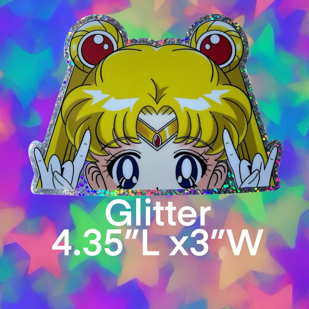 Glitter Sailor Inspired Moon Magical Girl Anime Metal Head Devil Horns ...