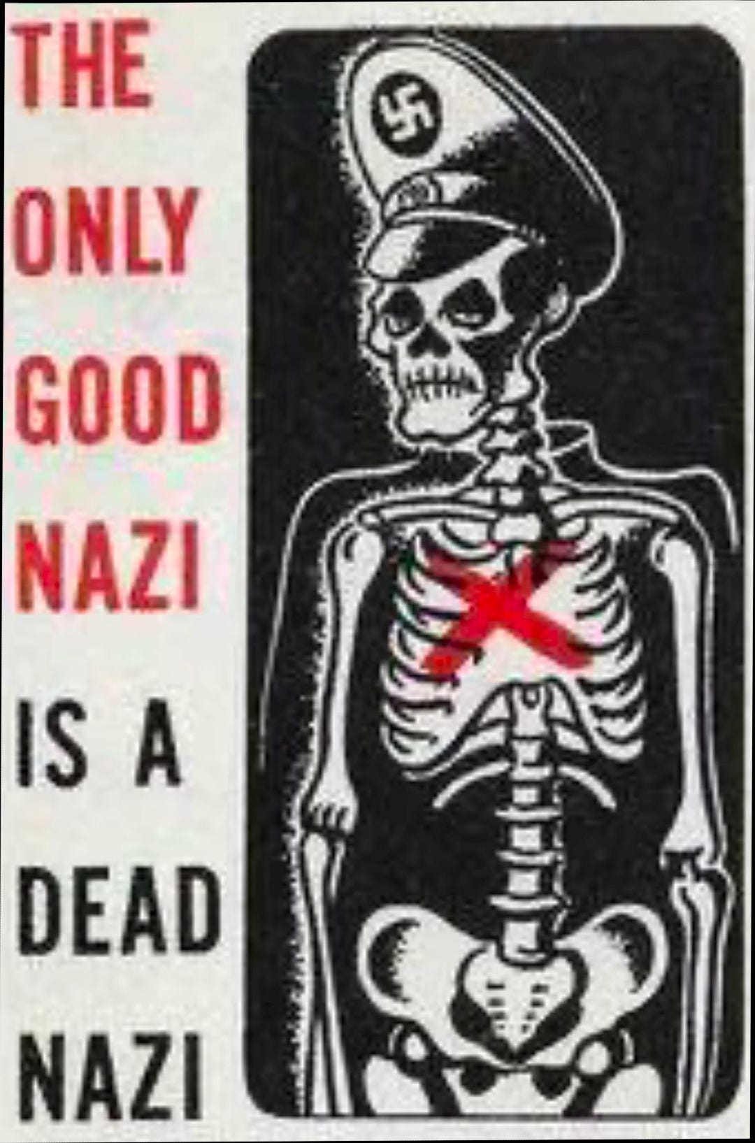 Anti-fascist Skeleton Vinyl Sticker - Punk Laptop Decal - Etsy