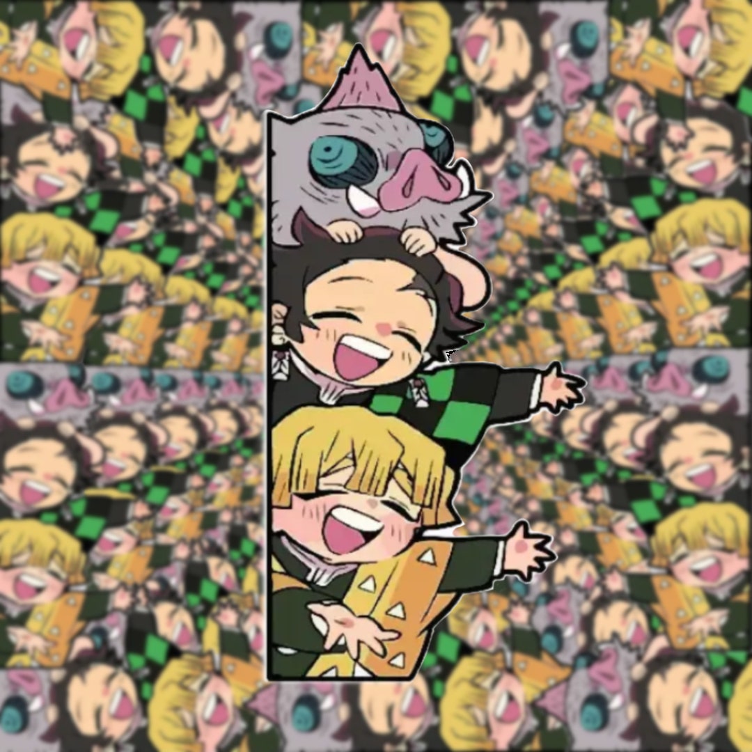 Demon Friends Anime Slayer Kimetsu Boar Pig Tanjiro No Zenitsu Yaiba ...