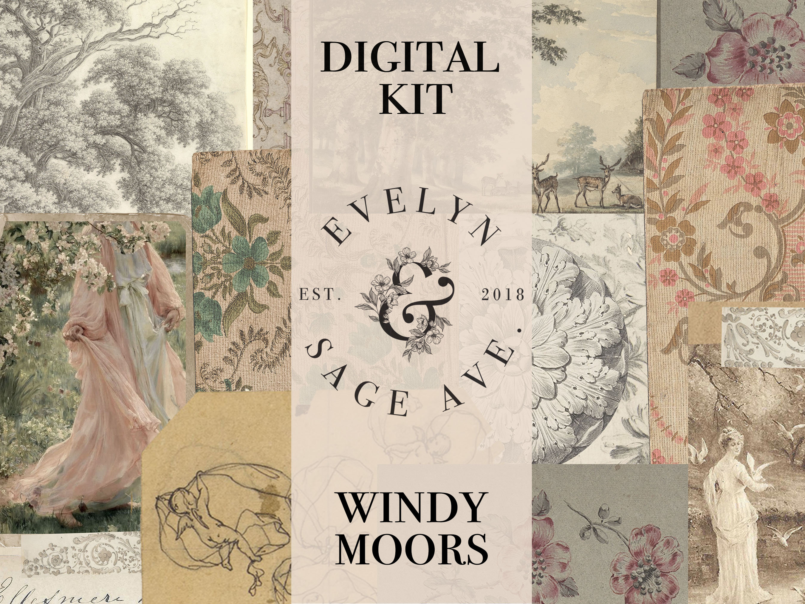 Windy Moors Printable Journal Kit - A4 Digital Download - Decorative ...