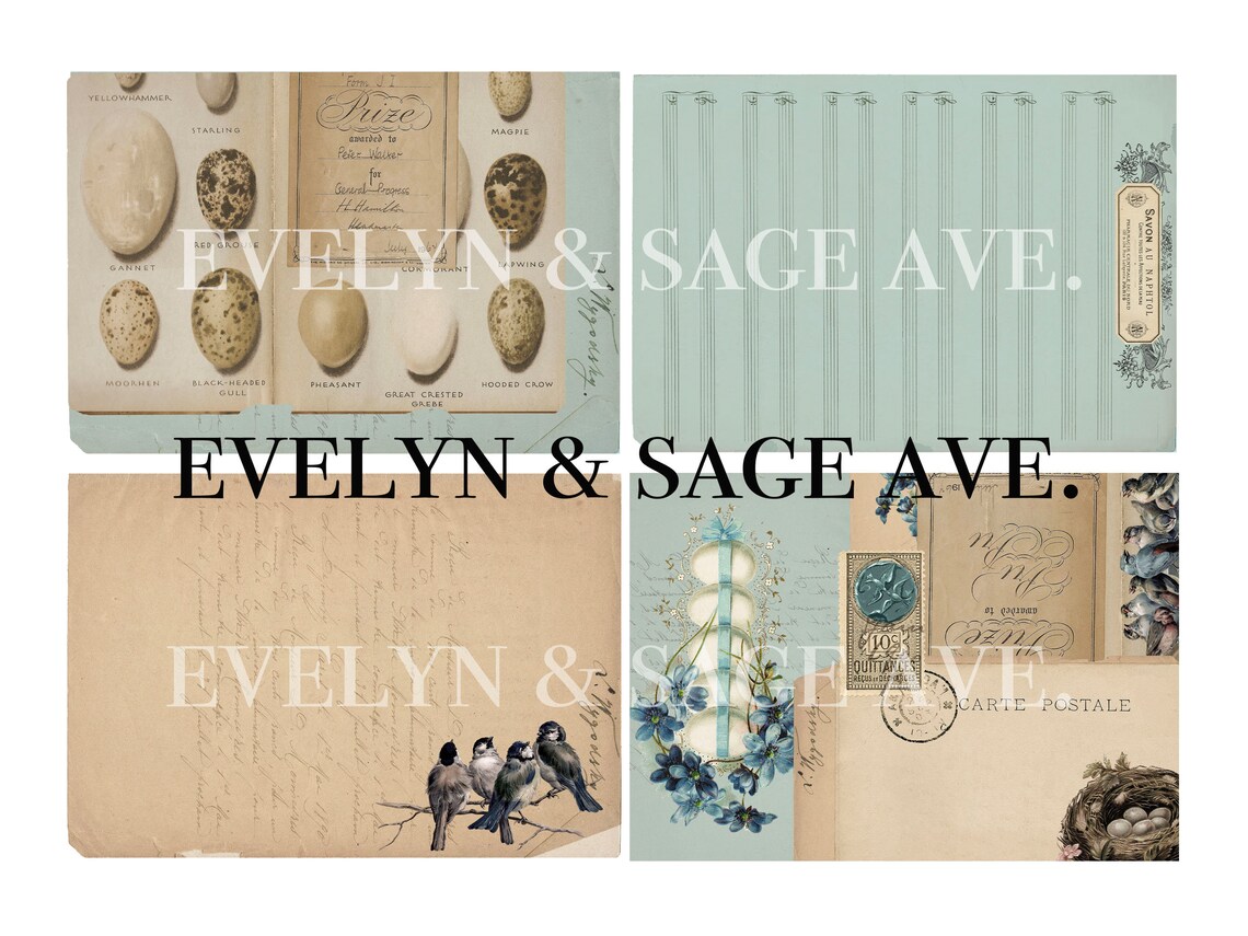 Nesting Printable Journal Kit A4 Digital Download Decorative Papers for ...