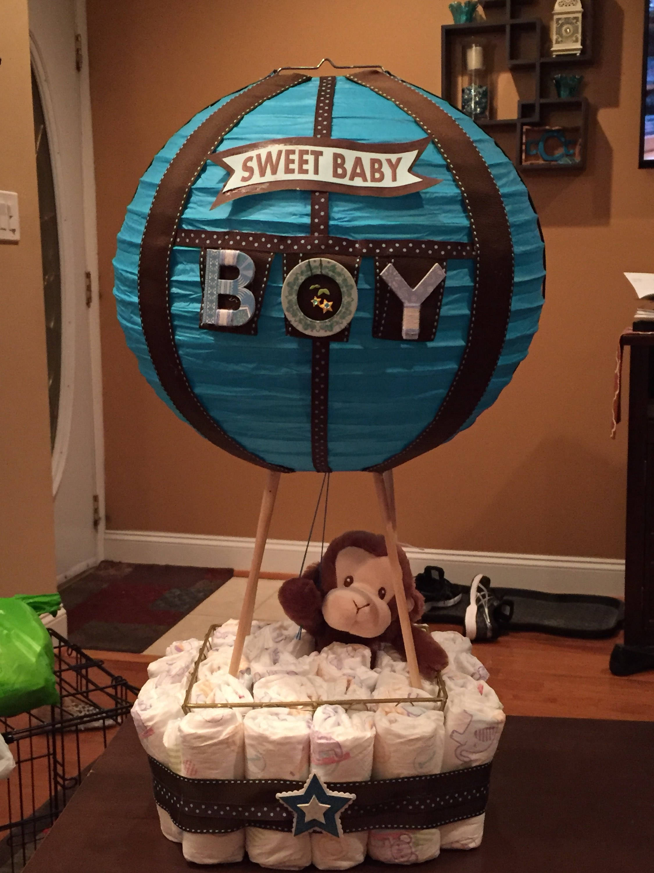 Hot Air Balloon Diaper Cake - Etsy