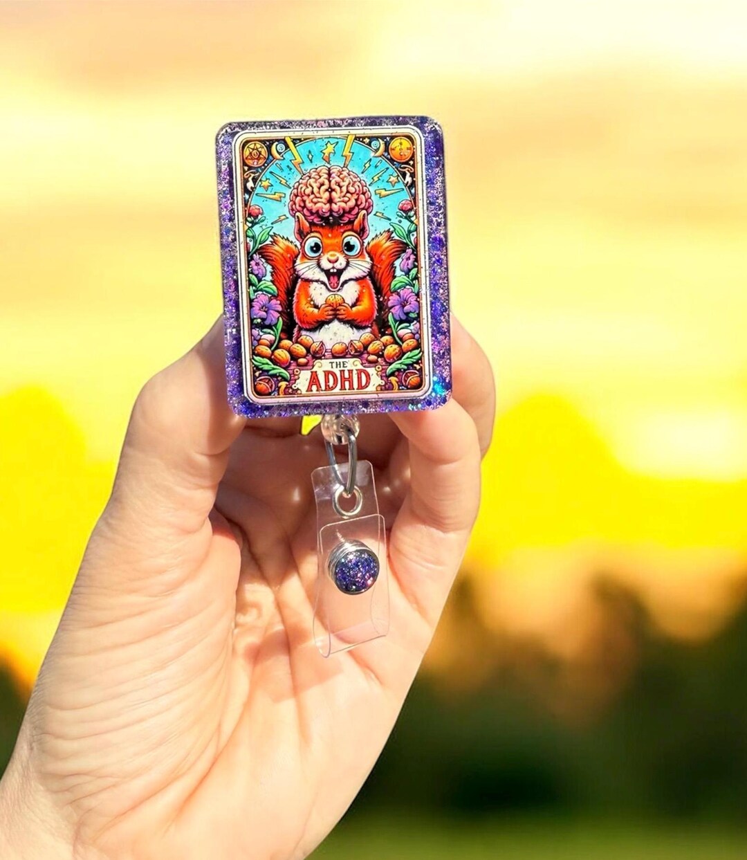The ADHD Tarot Badge Reel, Nurse Badge Reel, Teacher Badge Reel ...