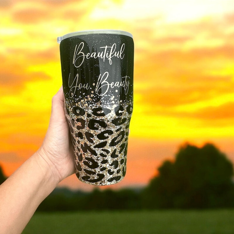 Leopard Tumbler - Etsy