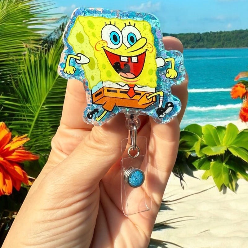 Spongebob Keychain - Etsy