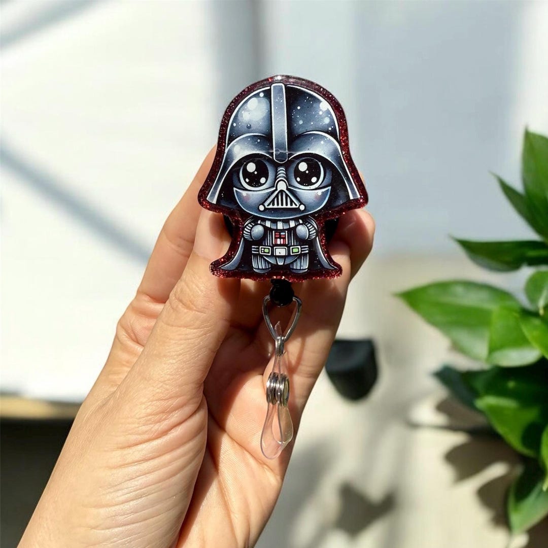 Vader Badge Reel, Baby Vader, ID Holder, Nurse Badge Reel, Teacher ...
