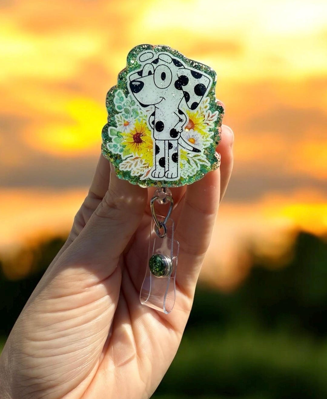 Chloe the Dalmation Badge Reel, Bluey Badge Reel, Nurse Badge Reel ...
