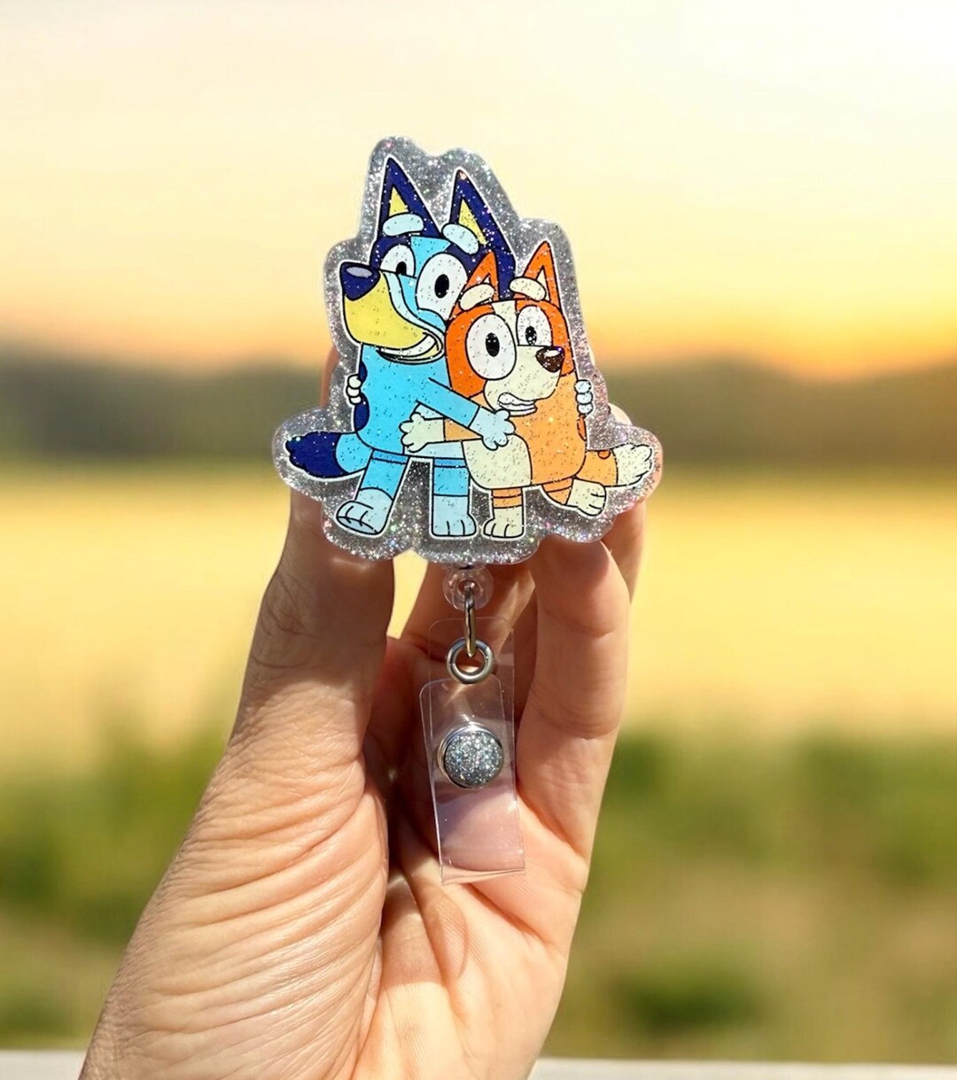 Bluey and Bingo Badge Reel, Nurse Badge Reel, Teacher Badge Reel ...