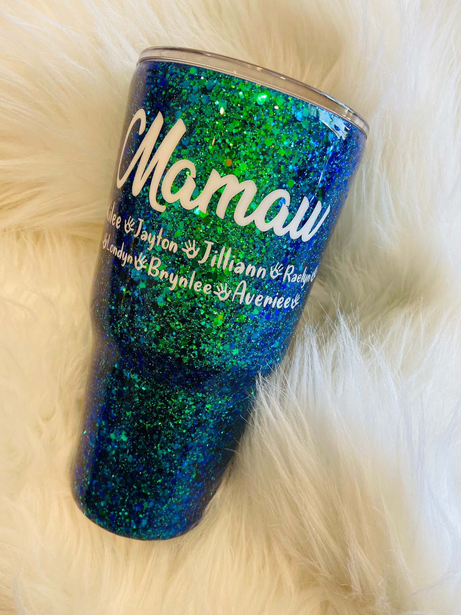 Grandma Glitter Tumbler Mom Tumbler Mama Tumbler Grandma Etsy