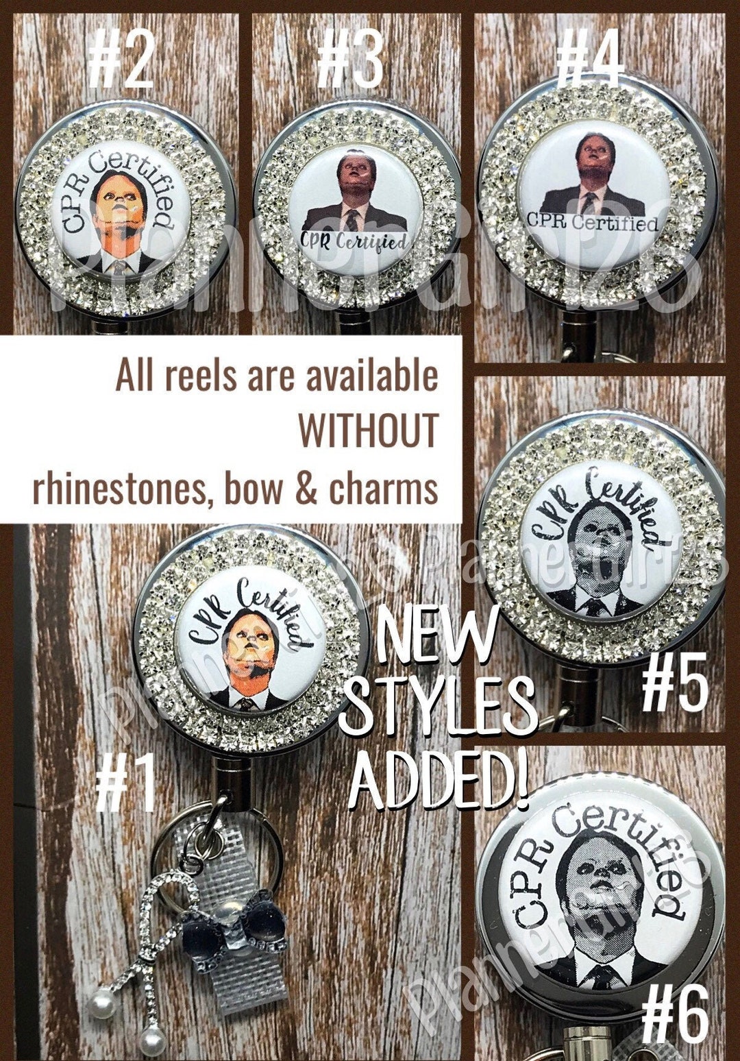 CPR Certified Retractable ID Badge Reel Holder. Available Without ...