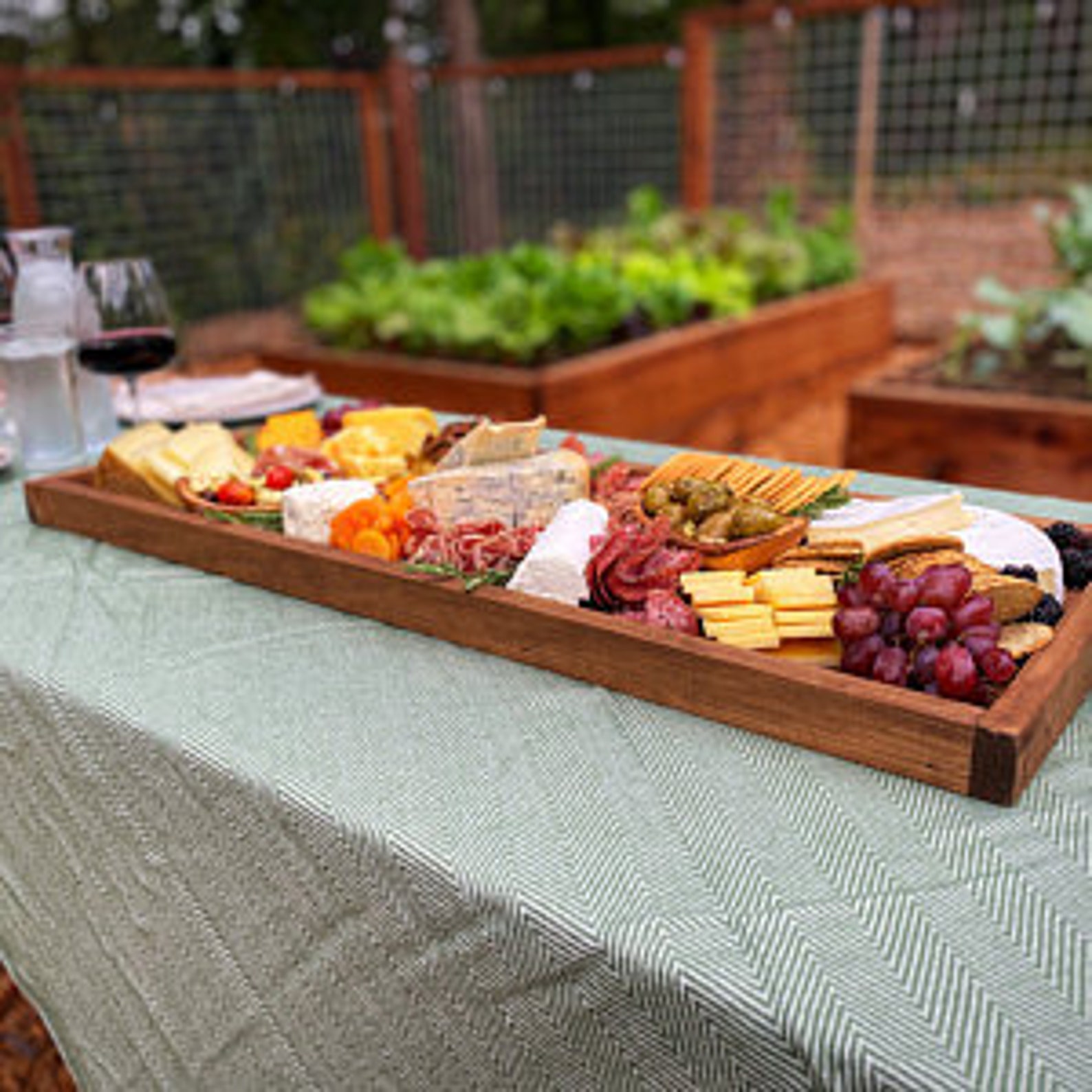 Extra Large Charcuterie Board // Long Wooden Heirloom Tray // | Etsy