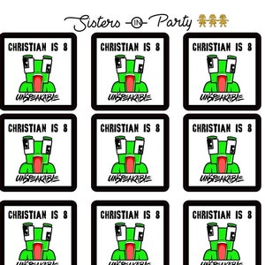 Unspeakable Stickers / Unspeakable Party READY IN 24 HOURS - Etsy