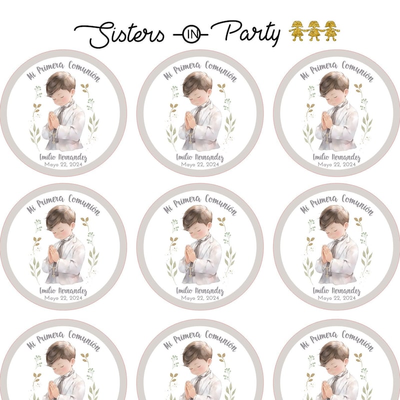 Communion Stickers - Etsy