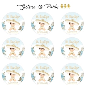 Charro Personalized Stickers /charrito Charrita Labels / Light Blue - Etsy