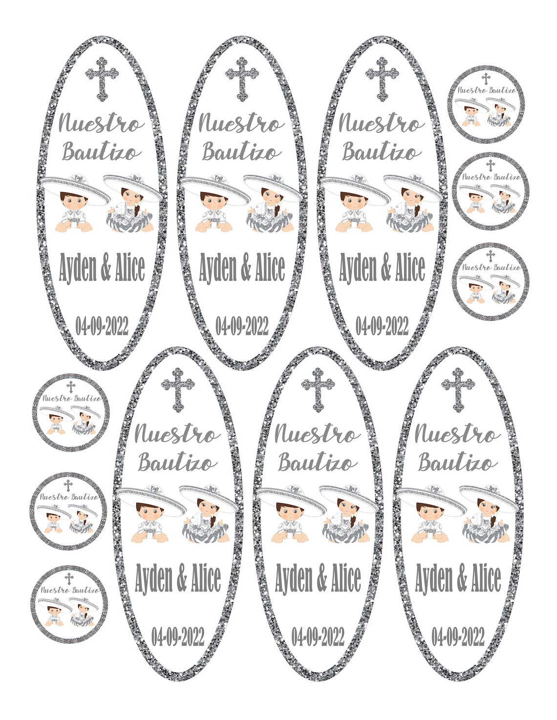 Charro Personalized Stickers /charrito Charrita Labels / Gold - Etsy