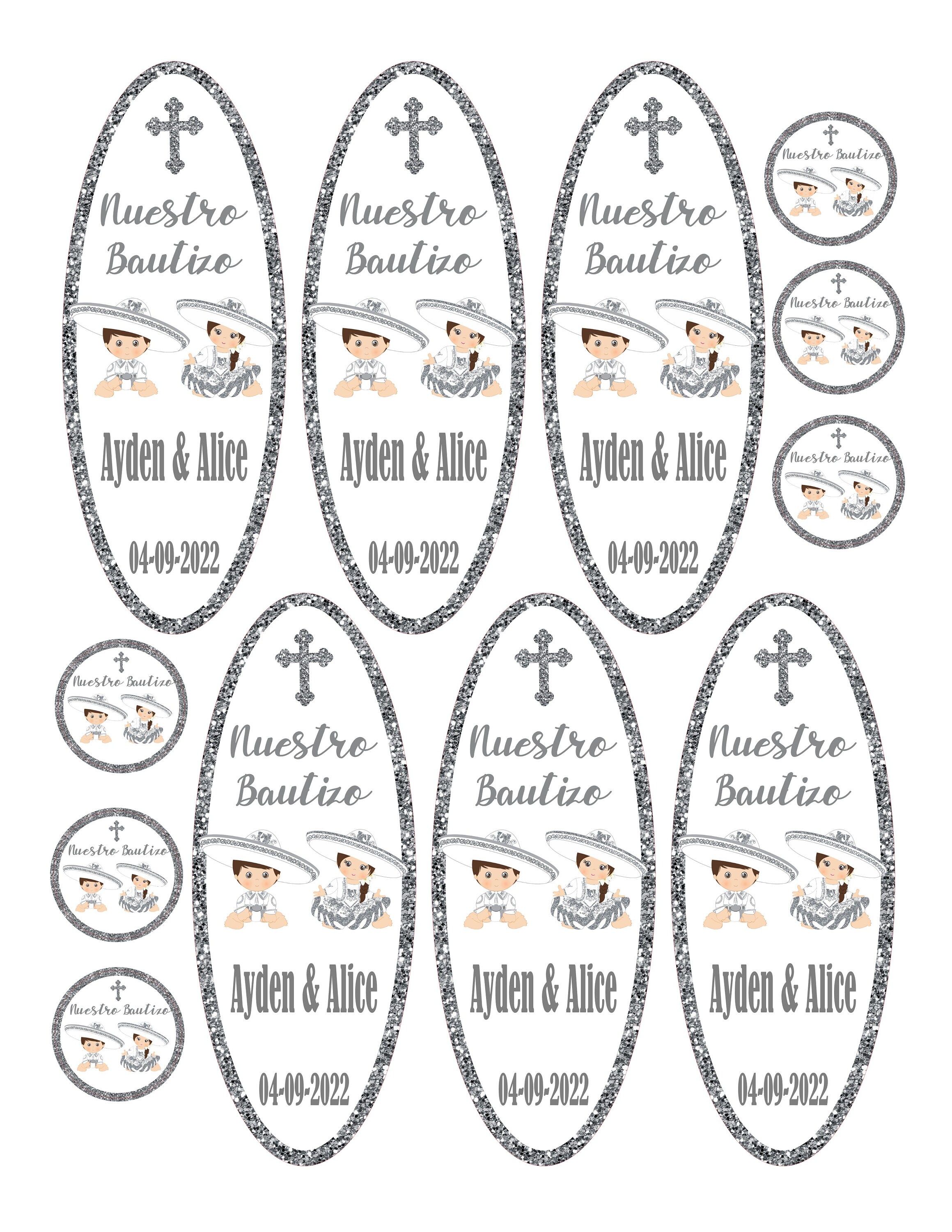 Charro Personalized Stickers /charrito Charrita Labels / Gold - Etsy