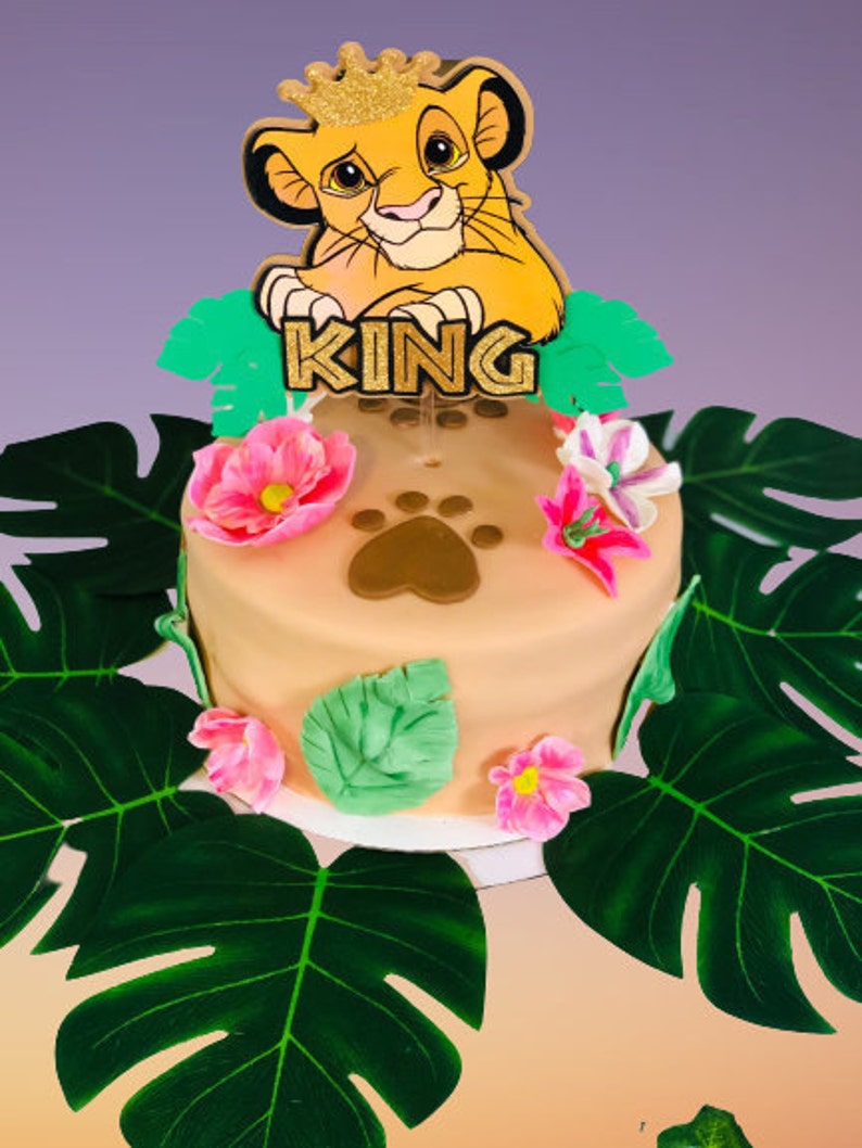 Baby Simba Cake Topper / Ready in 48 Hours / Lion Birthday - Etsy