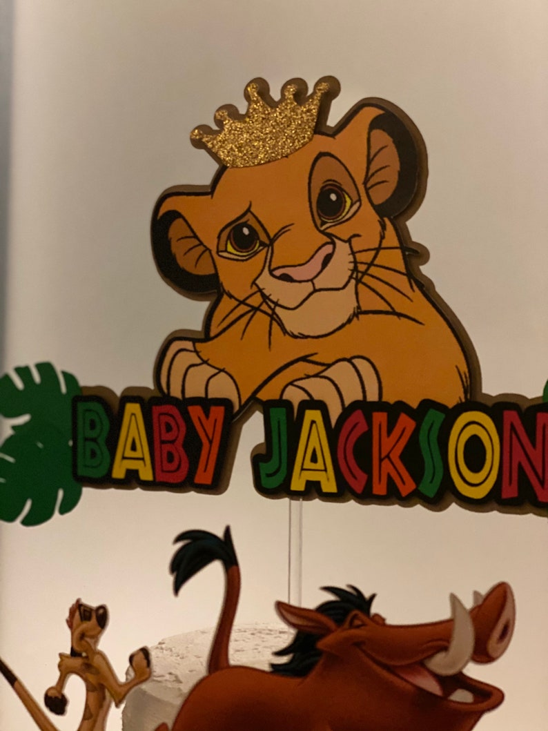 Baby Simba Cake Topper / Ready in 48 Hours / Lion Birthday Cake Topper ...