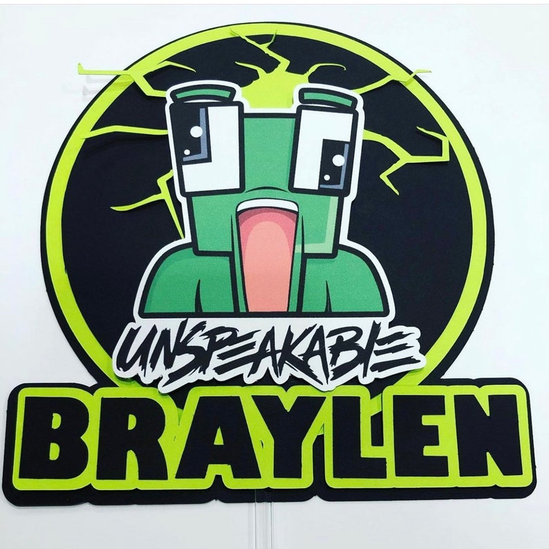 3D Unspeakable Cake Topper - Birthday Cake Topper / READY IN 48 HOURS ...