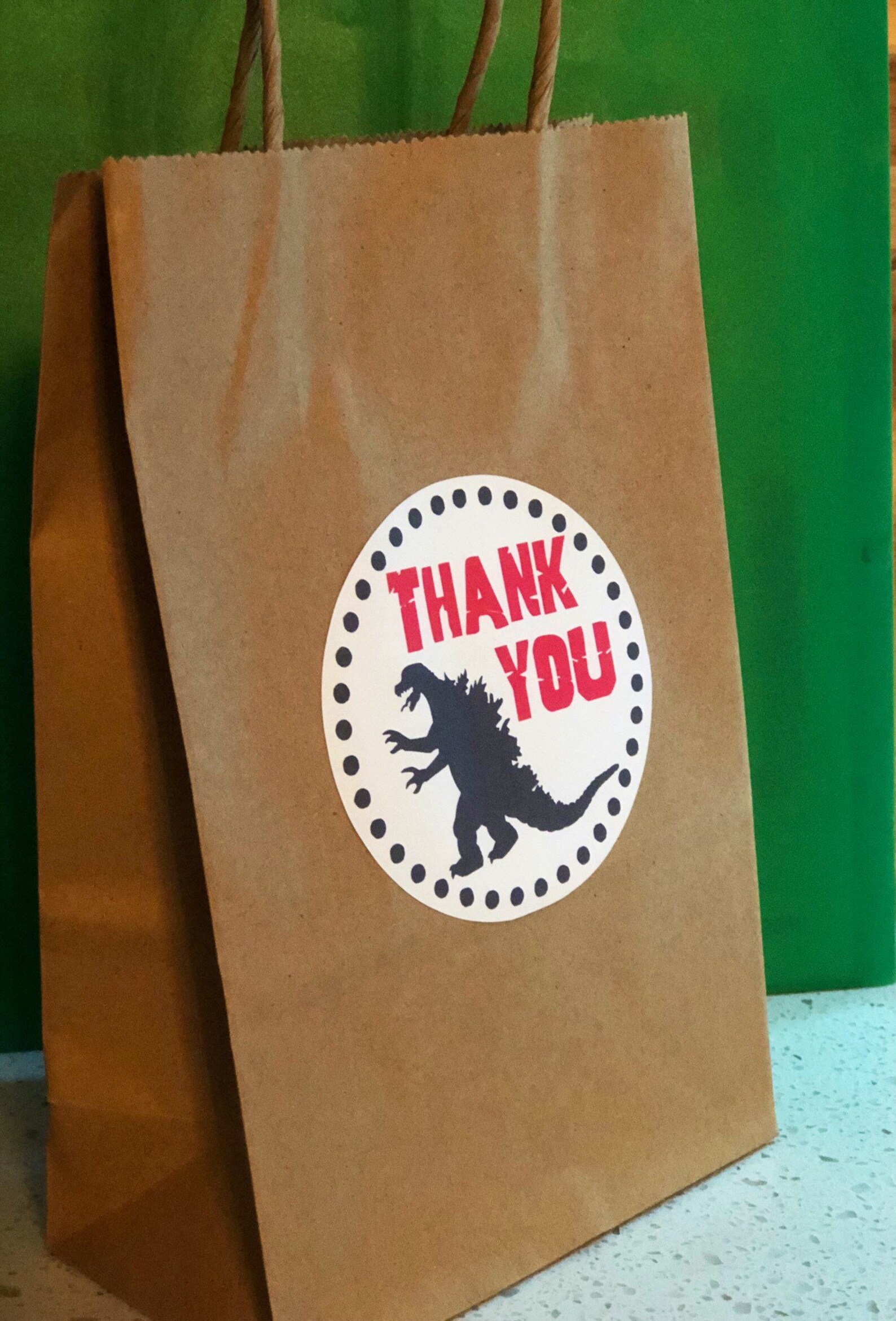 Godzilla Personalized Favors / Dinosaur Favors / Godzilla | Etsy