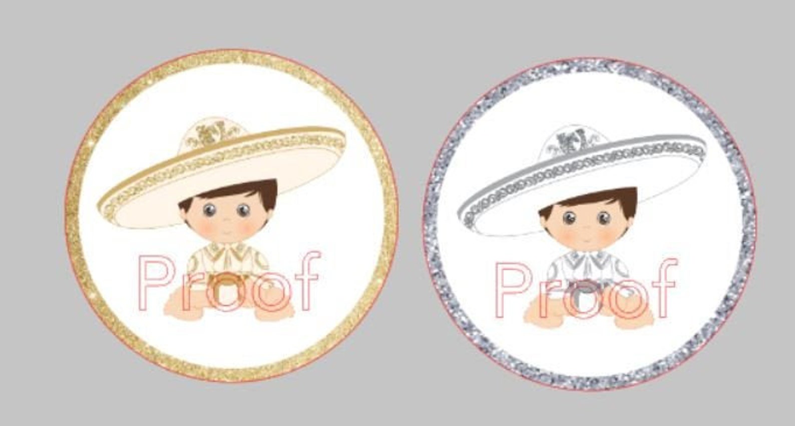 Charro Personalized Stickers /charrito Charrita Labels / Gold - Etsy