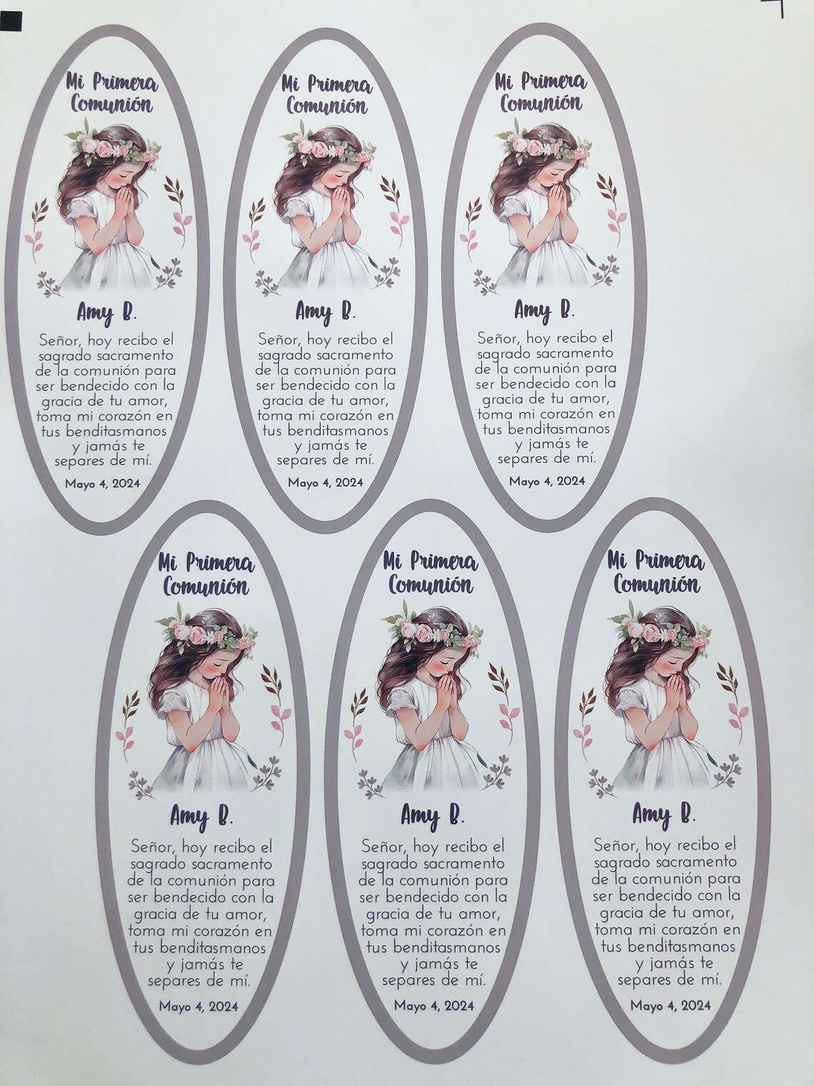First Communion Stickers / First Communion Labels / Communion Favors ...