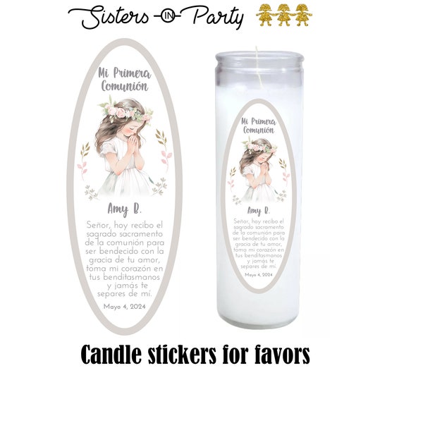 Communion Stickers - Etsy