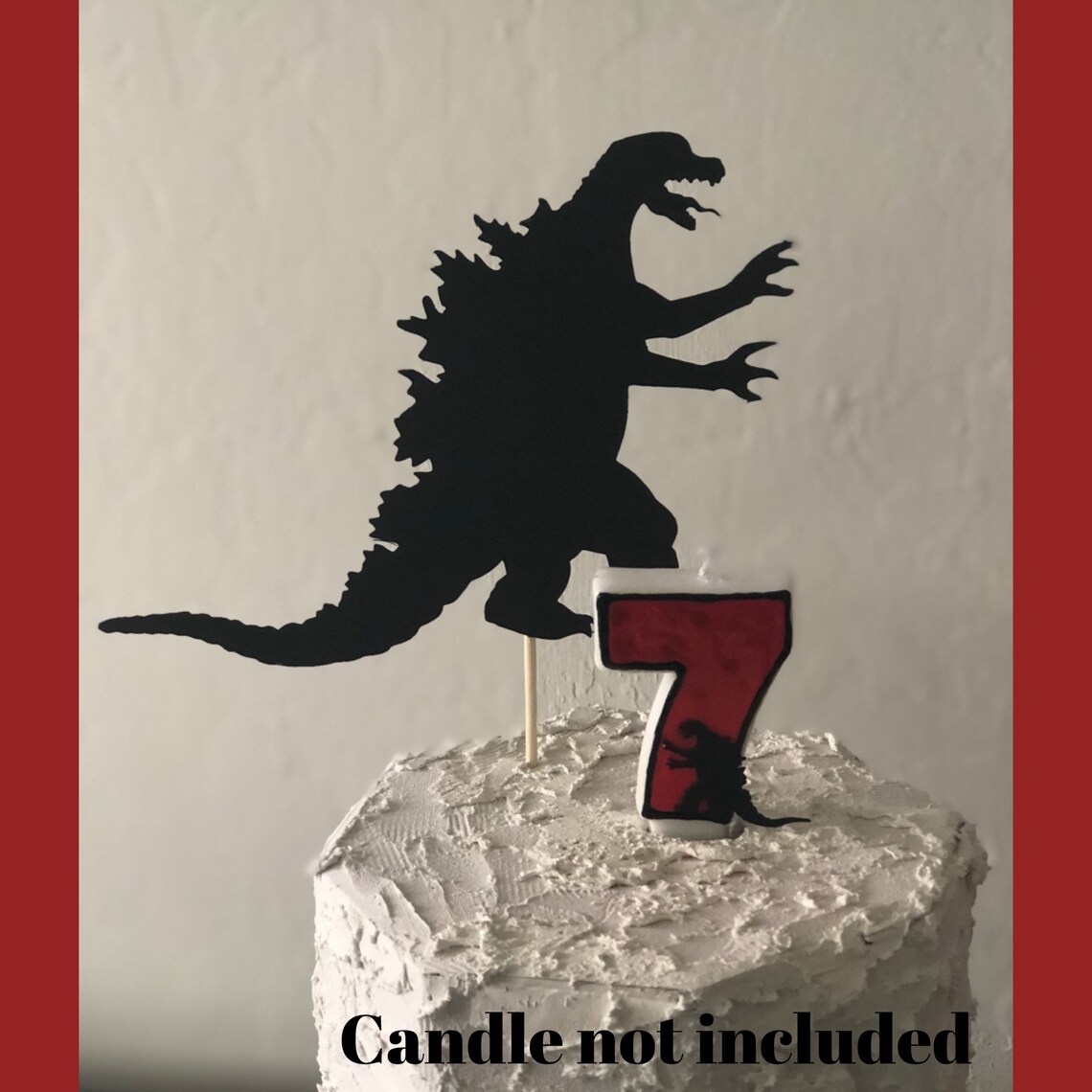 Godzilla Centerpiece Picks/ Godzilla Cake Topper / Dinosaur - Etsy