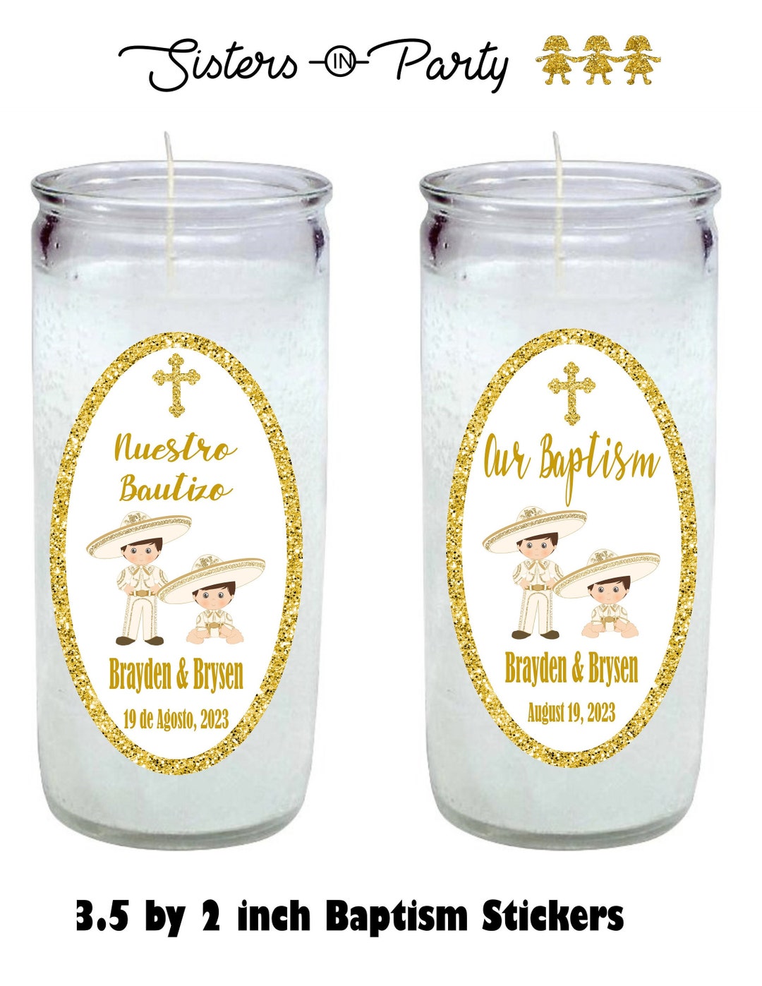 Charro Personalized Stickers /charrito Charrita Labels / Gold or Silver ...