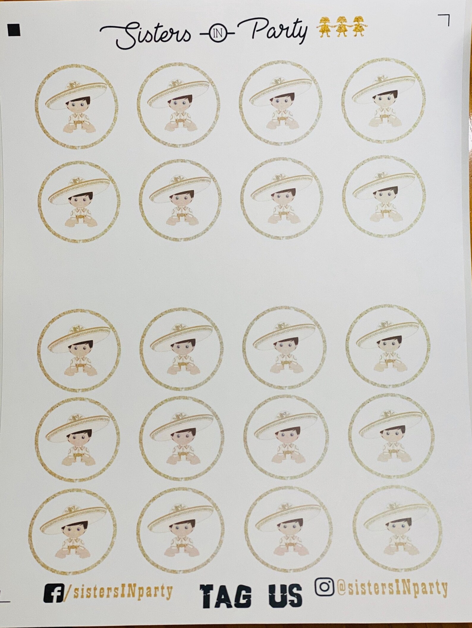 Charro Personalized Stickers /charrito Charrita Labels / Gold - Etsy