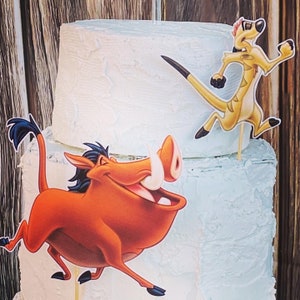 Baby Simba & Nala Cake Topper / Ready in 48 Hours / Lion Twins Birthday ...