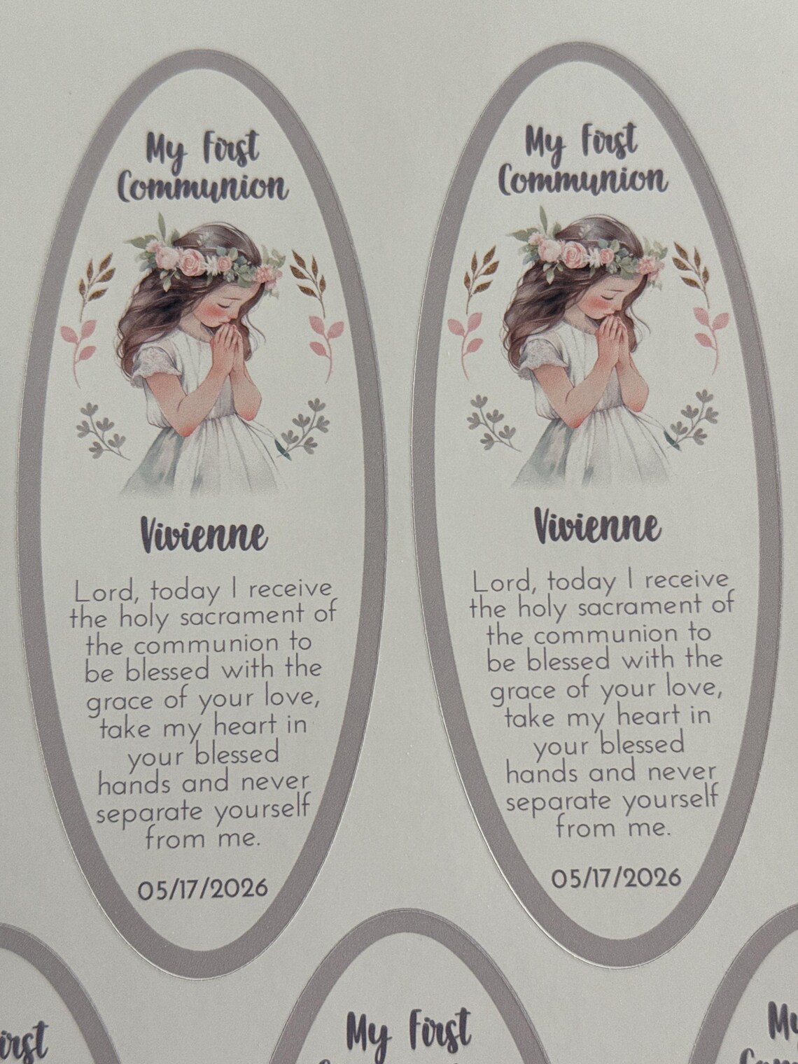 First Communion Stickers / First Communion Labels / Communion Favors ...