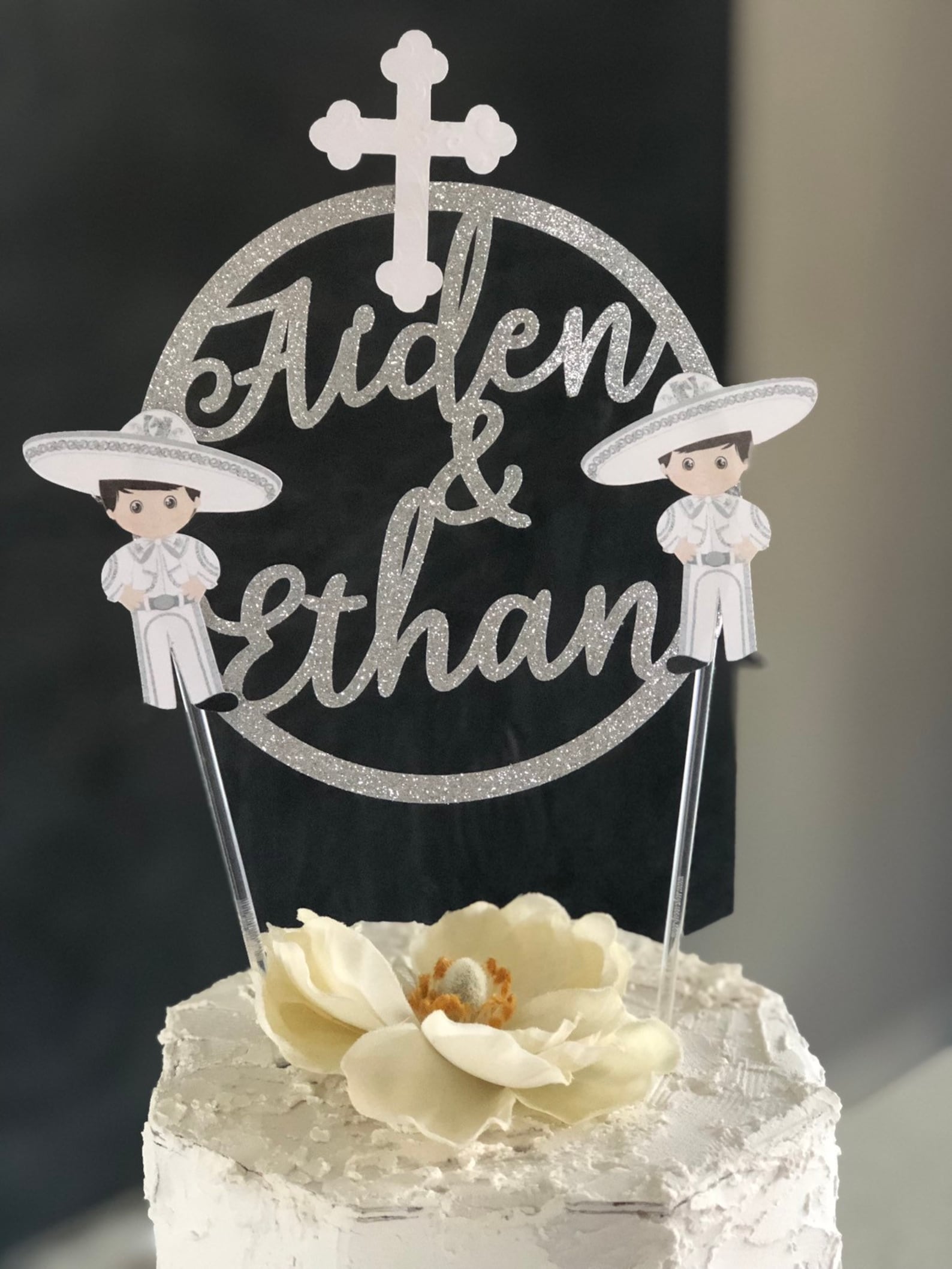 Charro Baptism Cake Topper / Mexican Cake Topper / Charro - Etsy