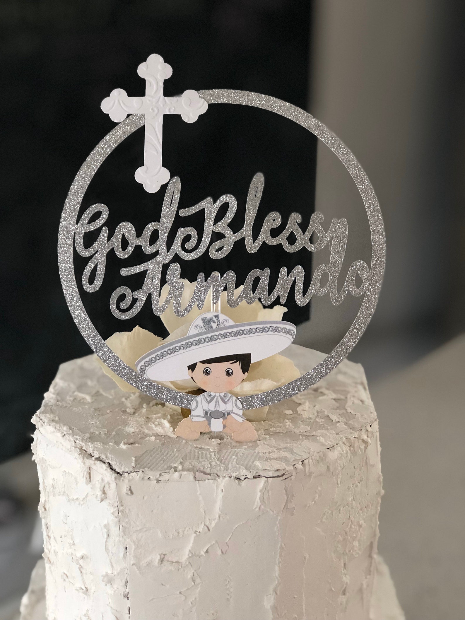 Charro Baptism Cake Topper / Mexican Cake Topper / Charro - Etsy