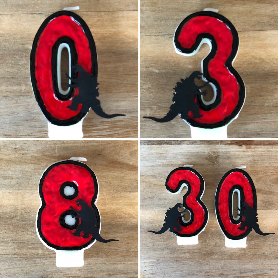 Godzilla Candle any Age - Etsy Canada
