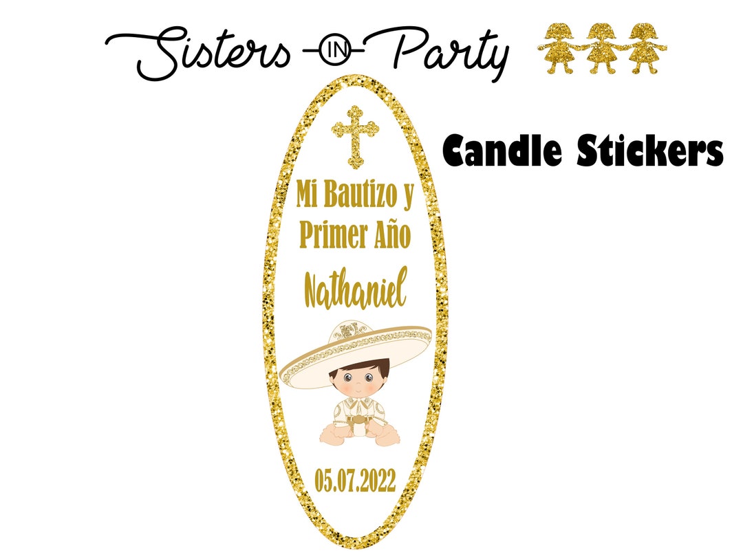 Charro Personalized Stickers /charrito Charrita Labels / Gold or Silver ...