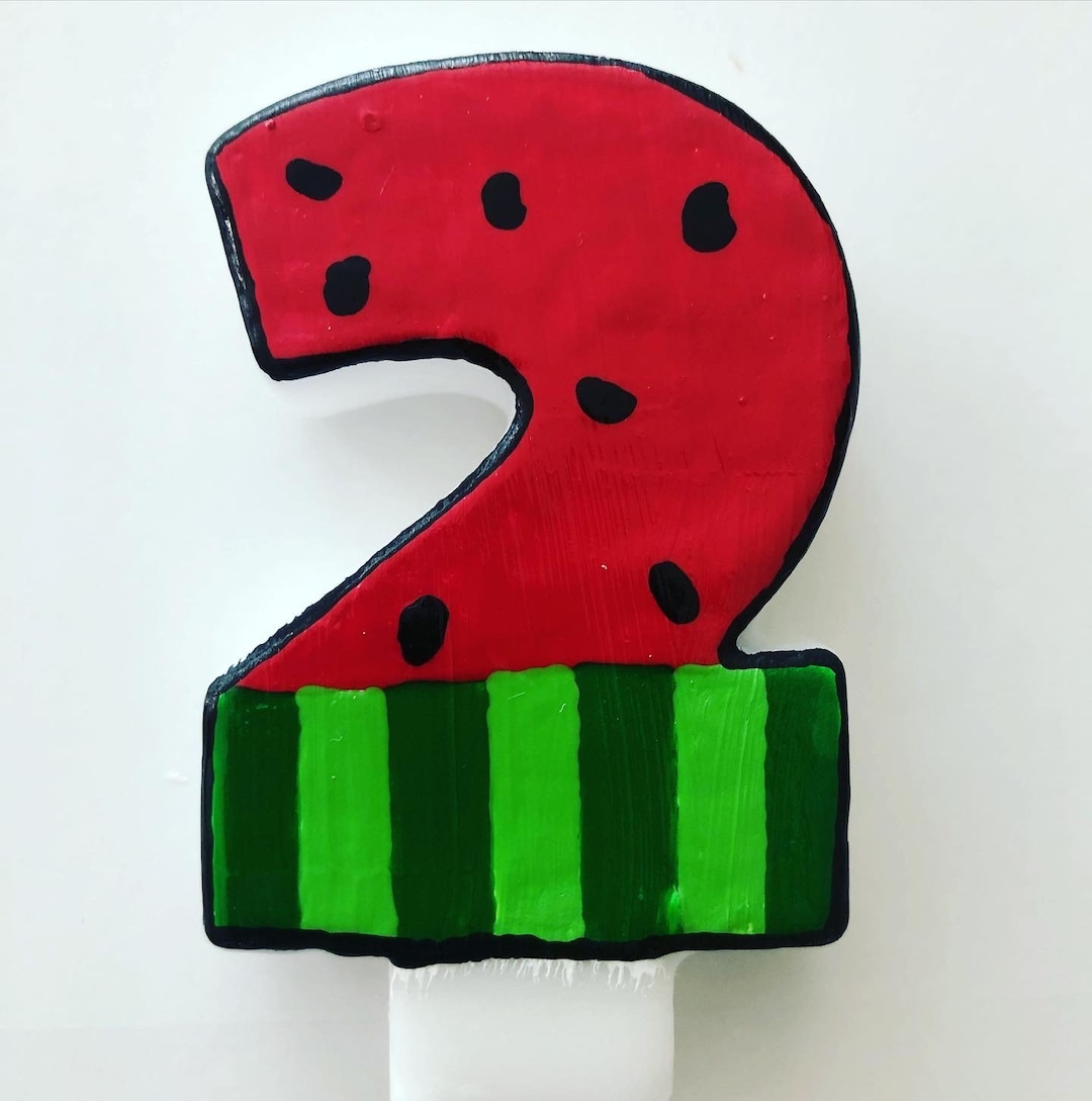 Watermelon Classic Candle (any Age) - Etsy