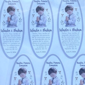 First Communion Stickers / First Communion Labels / Communion Favors ...